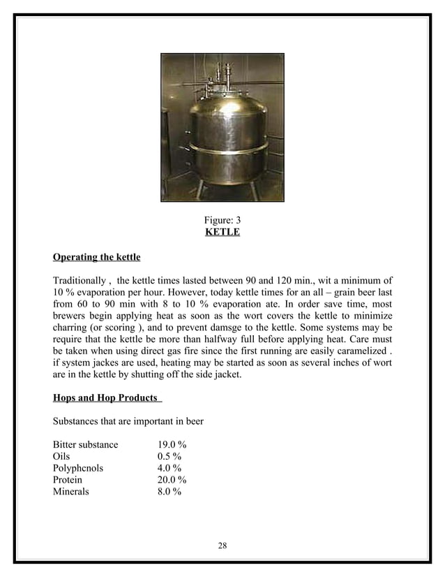 Production Of Beer By The Process Of Fermentation In Bioreactor | DOC ...