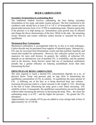 Production Of Beer By The Process Of Fermentation In Bioreactor | DOC