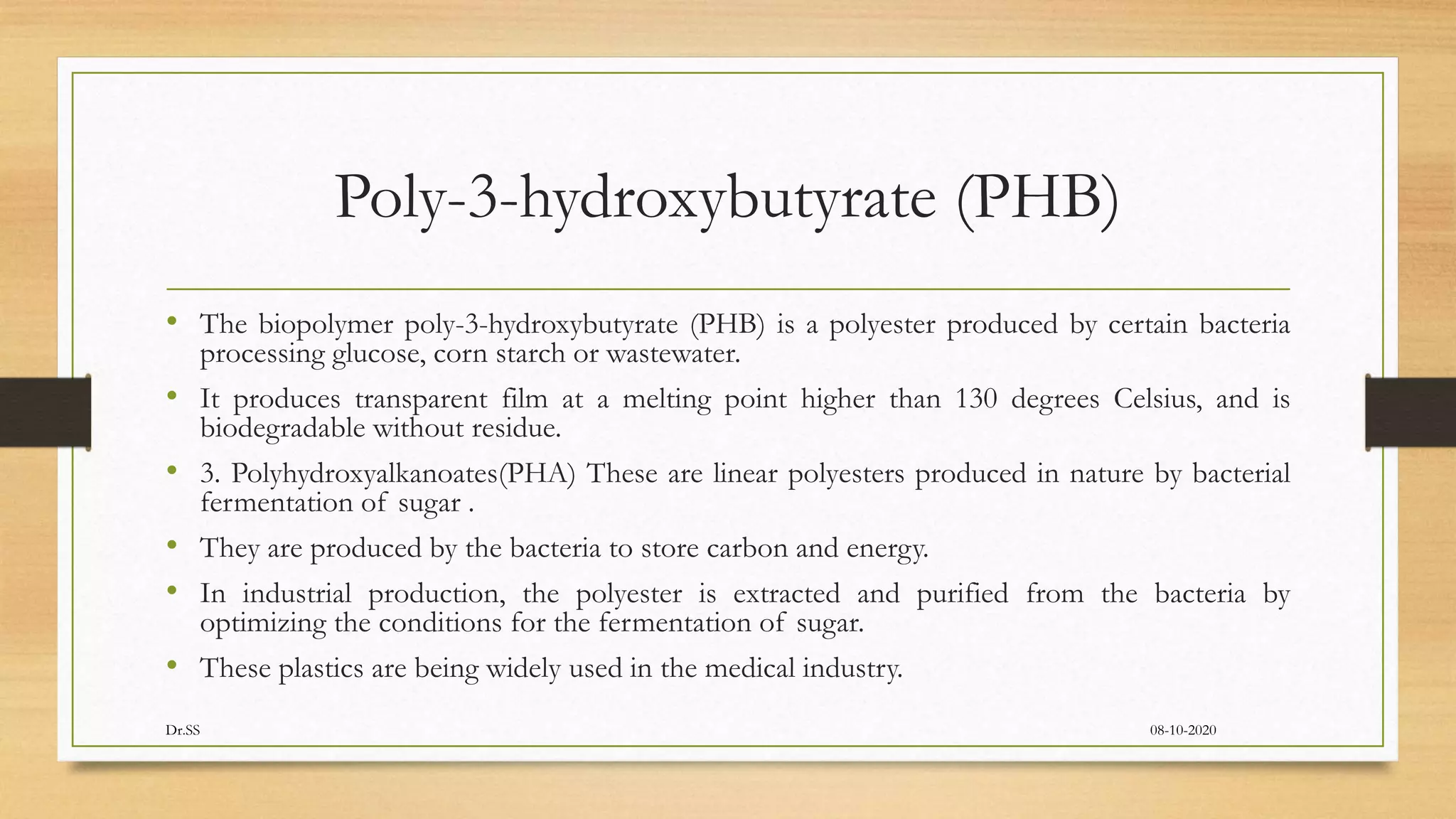 Production of biodegradable. plastic | PPTX
