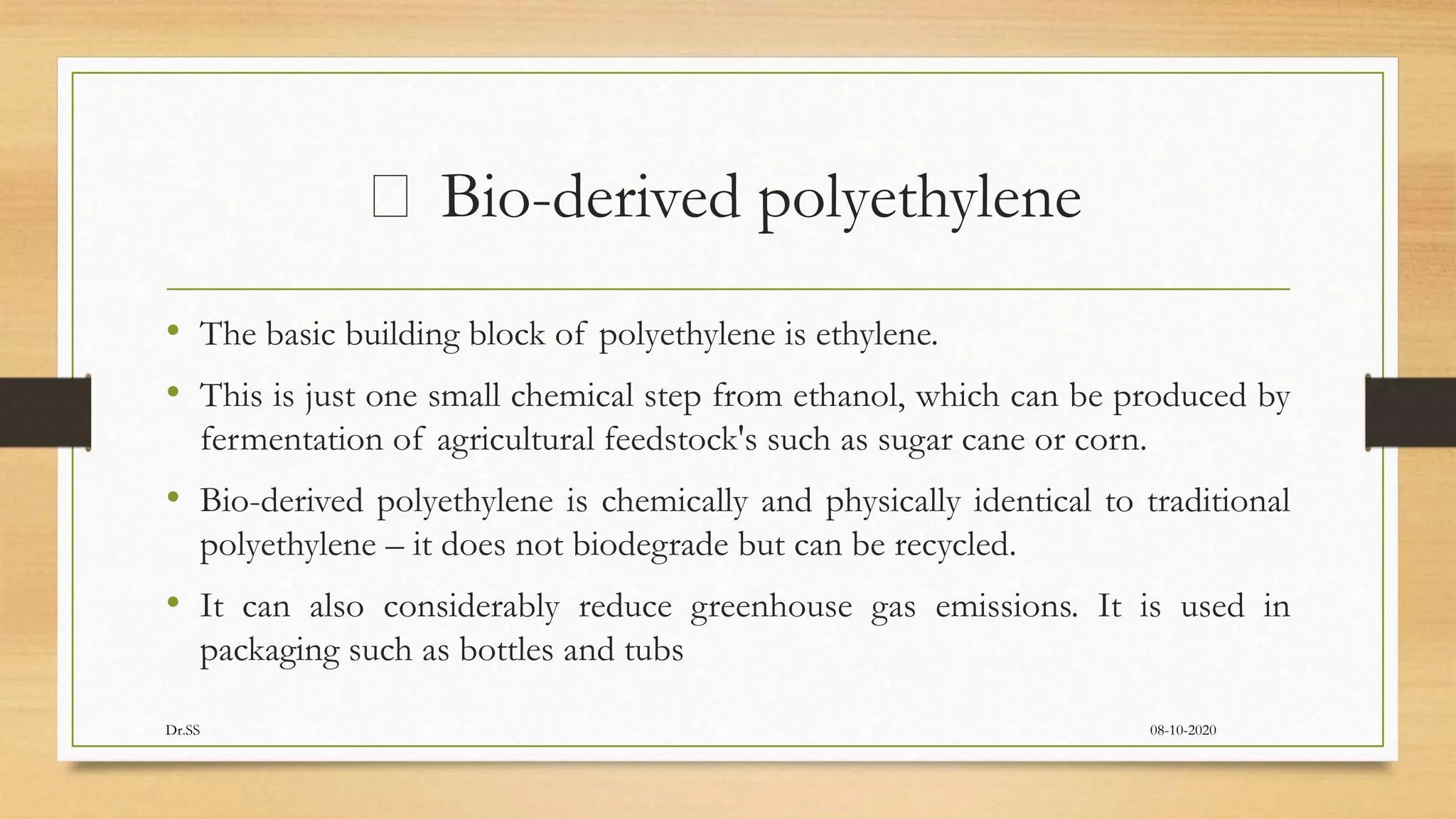 Production of biodegradable. plastic | PPTX