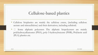 Production of biodegradable. plastic | PPTX