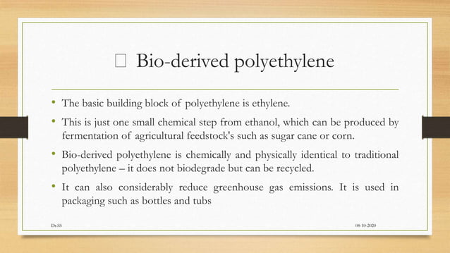 Production of biodegradable. plastic | PPTX