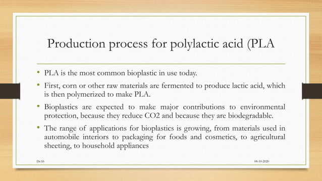 Production of biodegradable. plastic | PPTX