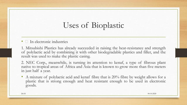 Production of biodegradable. plastic | PPTX