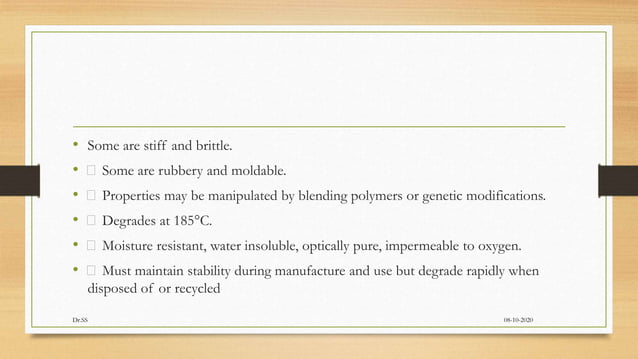 Production of biodegradable. plastic | PPTX