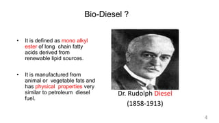 Production of biodiesel from algae | PPT