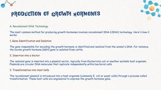 Production of Bioactive compounds and Growth hormones | PDF
