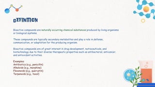 Production of Bioactive compounds and Growth hormones | PPT