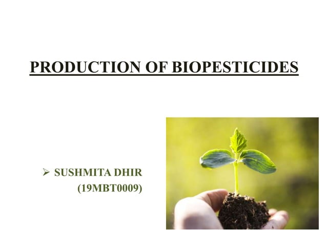 Production of biopesticides | PPTX
