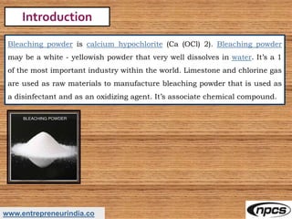 Production of bleaching powder | PPT