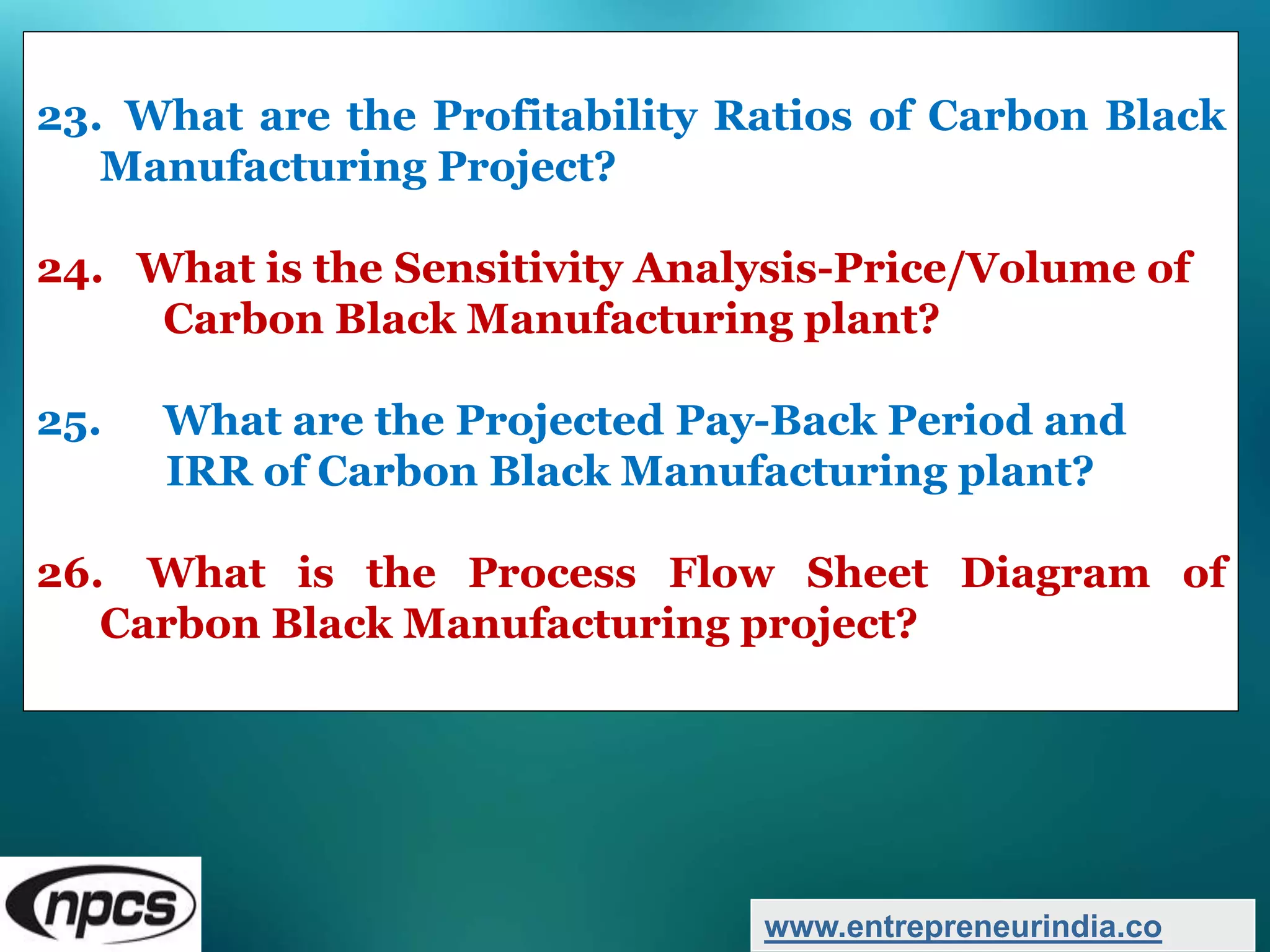 Production of carbon black. | PPTX