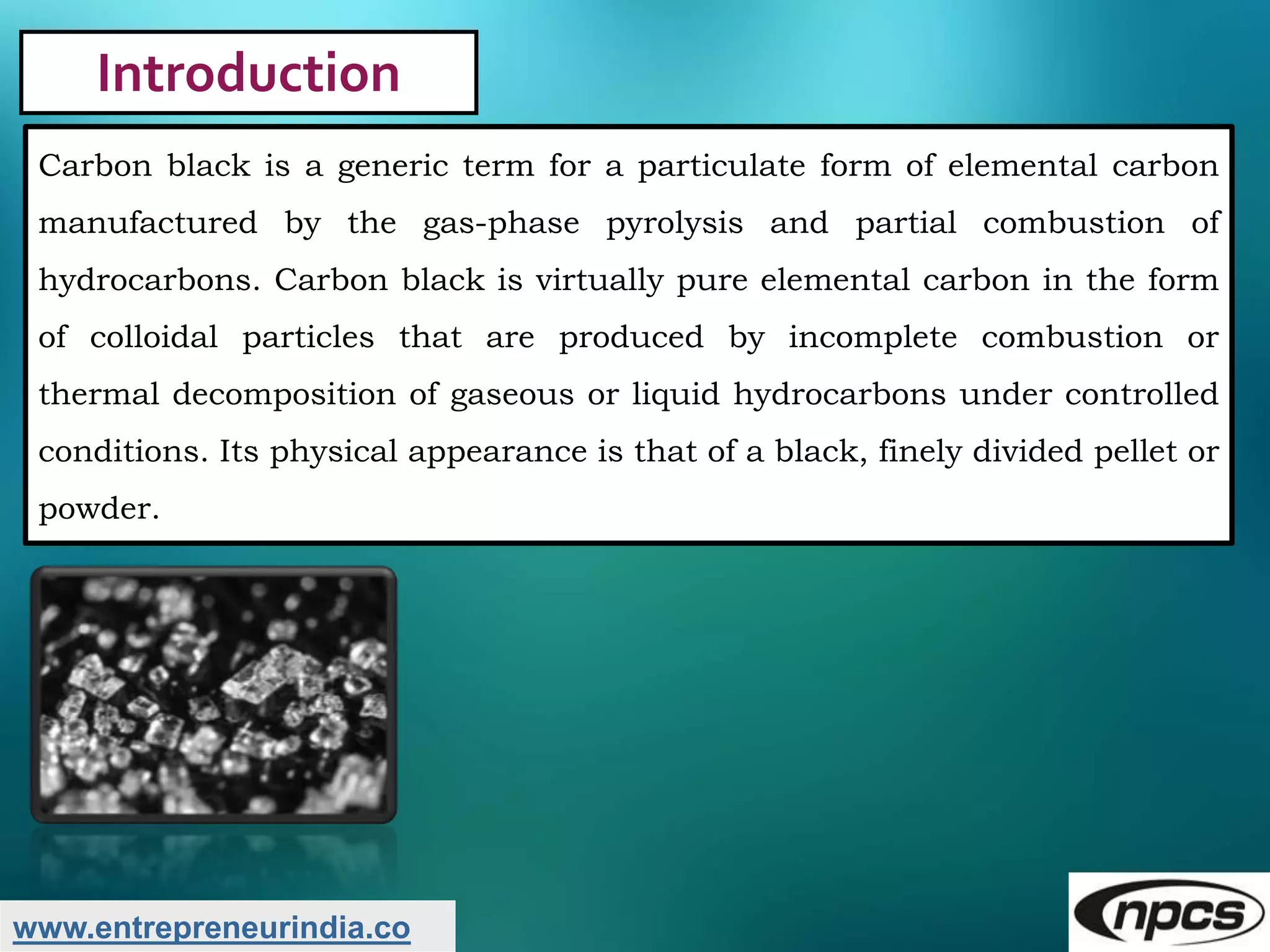 Production of carbon black. | PPTX