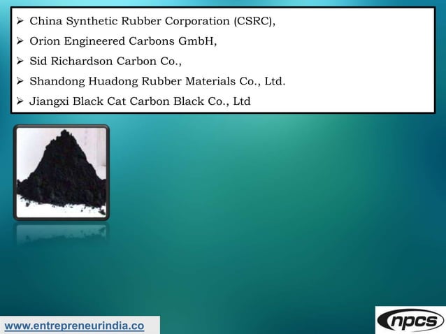 Production of carbon black. | PPTX | Commodities | Economy