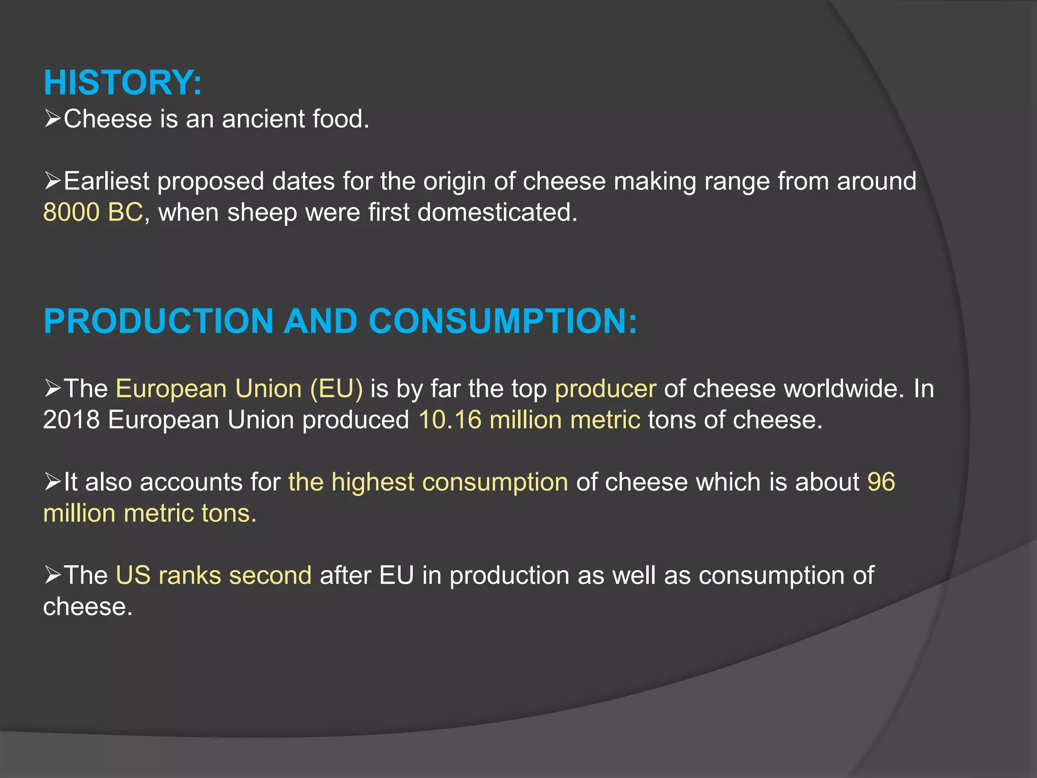 Industrial Production of cheese | PPTX