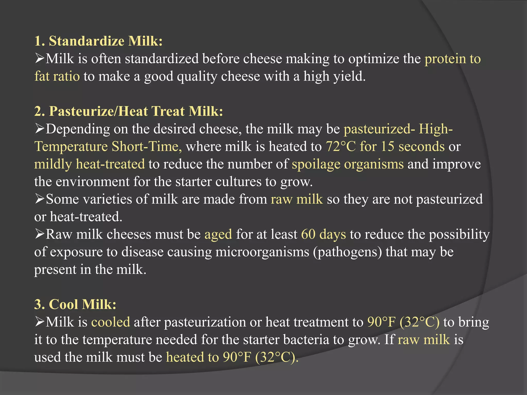 Industrial Production of cheese | PPTX