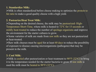 Industrial Production of cheese | PPTX