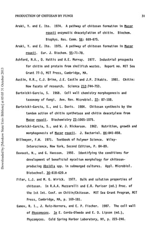 Production of chitosan by fungi | PDF