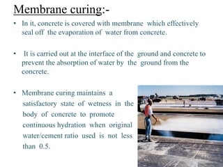 Production of concrete | PPTX