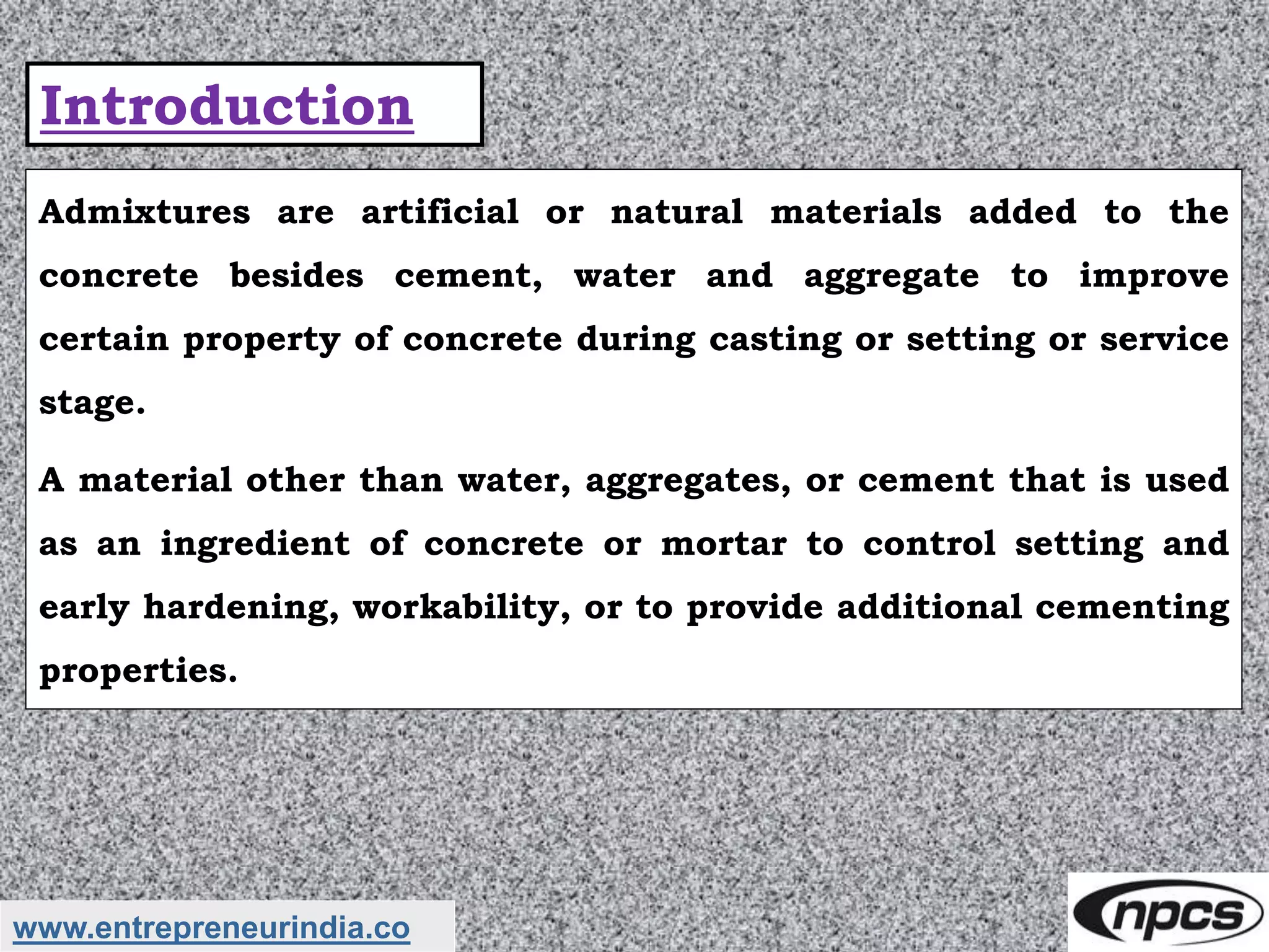 Production of Concrete Admixtures (Additives). Construction Chemicals ...
