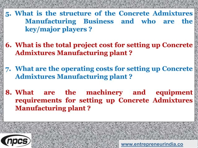 Production of Concrete Admixtures (Additives). Construction Chemicals ...