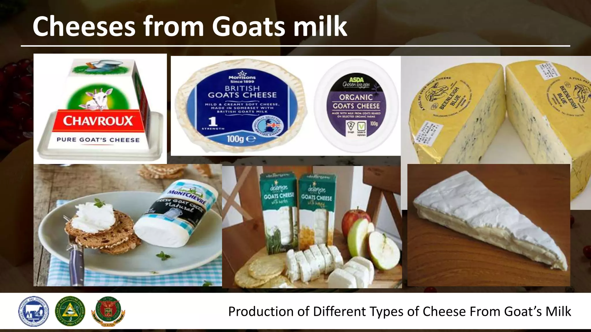 Production of Different Types of Cheese from Goats' Milk / Dr. Olivia ...