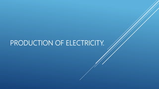 Production of electricity presentation slides | PPTX