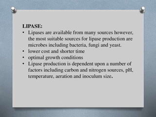 PRODUCTION OF ENZYME LIPASES AND CELLULASE.pptx