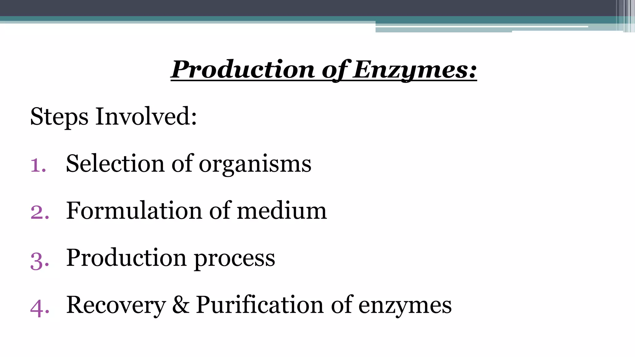 Production of enzymes | PPTX