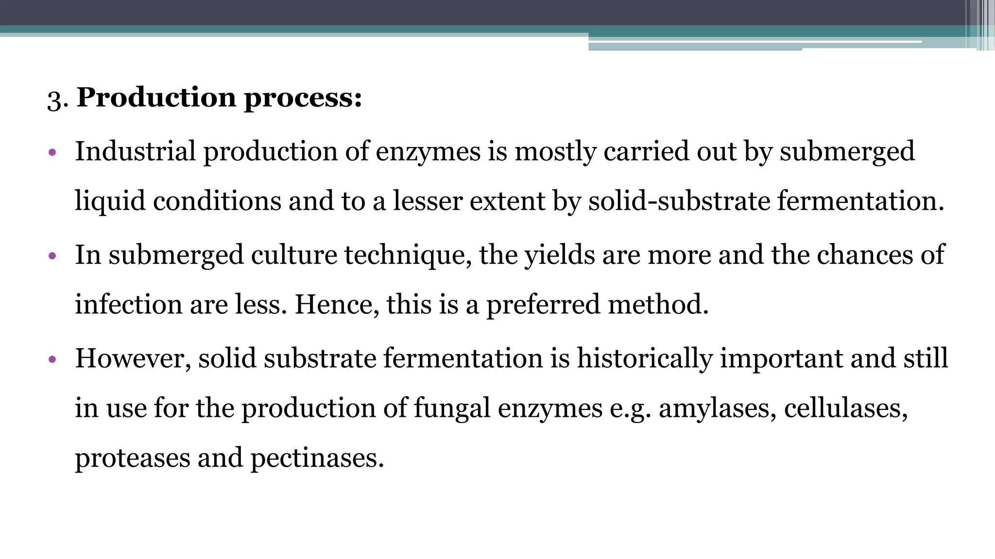 Production of enzymes | PPTX | Chemistry | Science