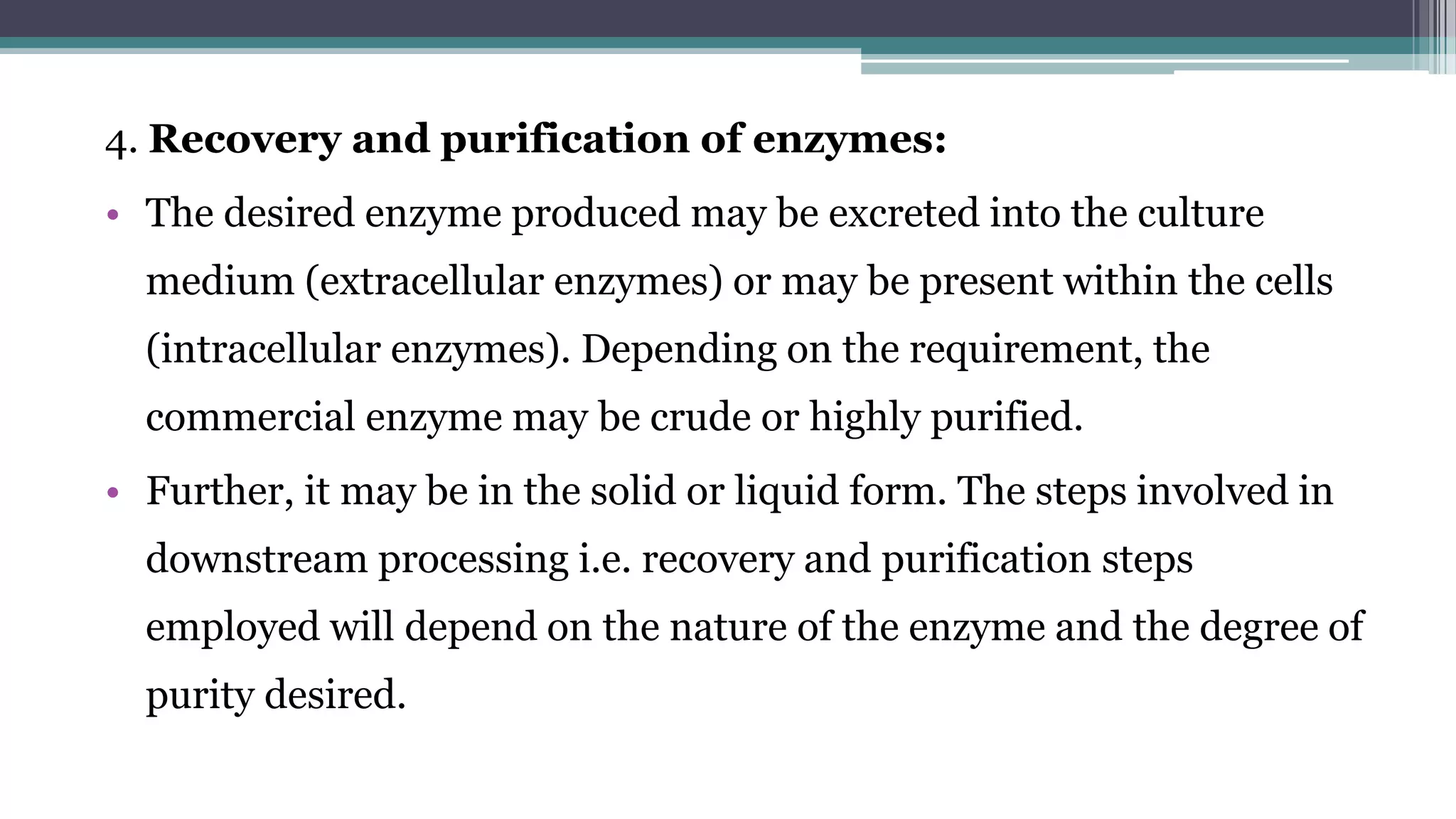 Production of enzymes | PPTX | Chemistry | Science