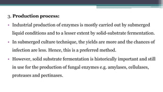 Production of enzymes | PPTX