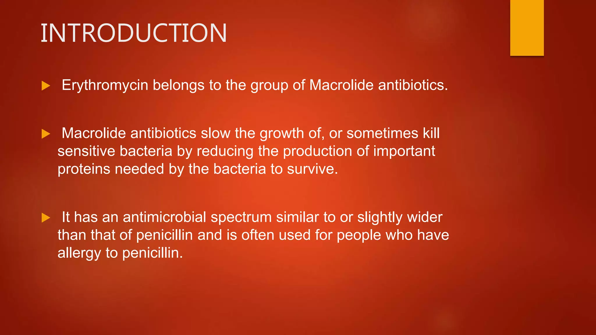 Production of erythromycin | PPTX