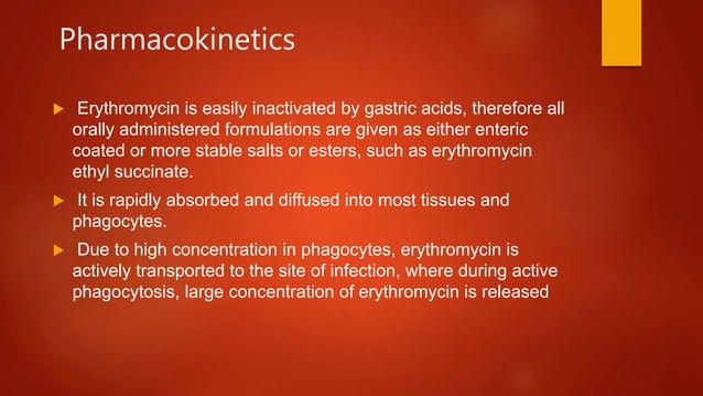 Production of erythromycin | PPTX | Chemistry | Science