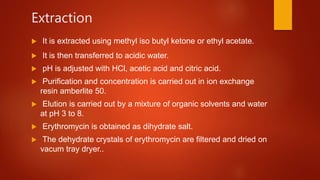 Production of erythromycin | PPTX