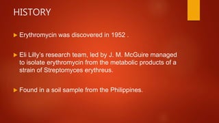 Production of erythromycin | PPTX