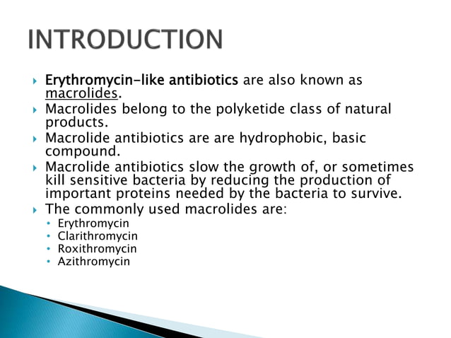 Production of Erythromycin microbiology.pptx | Infectious Diseases ...