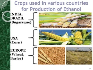 Production of ethanol from different sources | PPTX