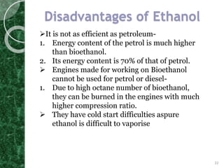Production of ethanol from different sources | PPTX
