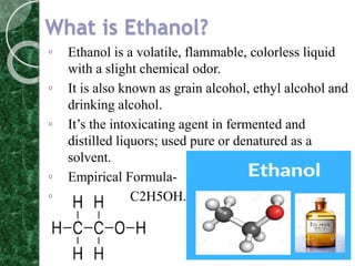 Production of ethanol from different sources | PPTX
