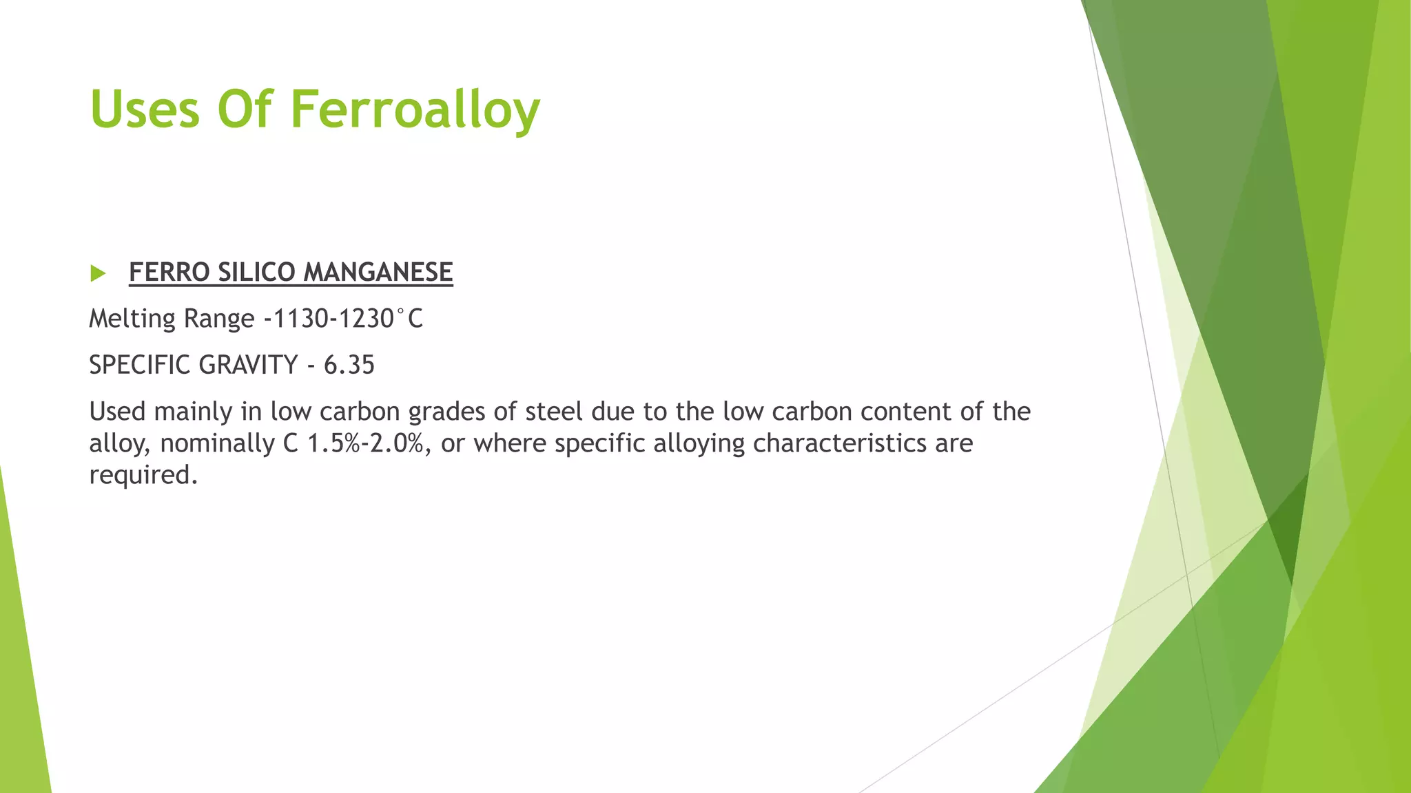PRODUCTION OF FERRO ALLOY seminar.pptx