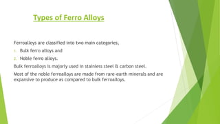 PRODUCTION OF FERRO ALLOY seminar.pptx