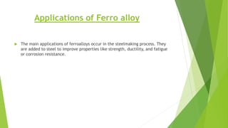 PRODUCTION OF FERRO ALLOY seminar.pptx
