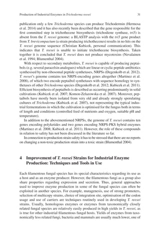Production of industrial enzymes in t.reesei | PDF | Biotech and Biomedical Industry | Industries