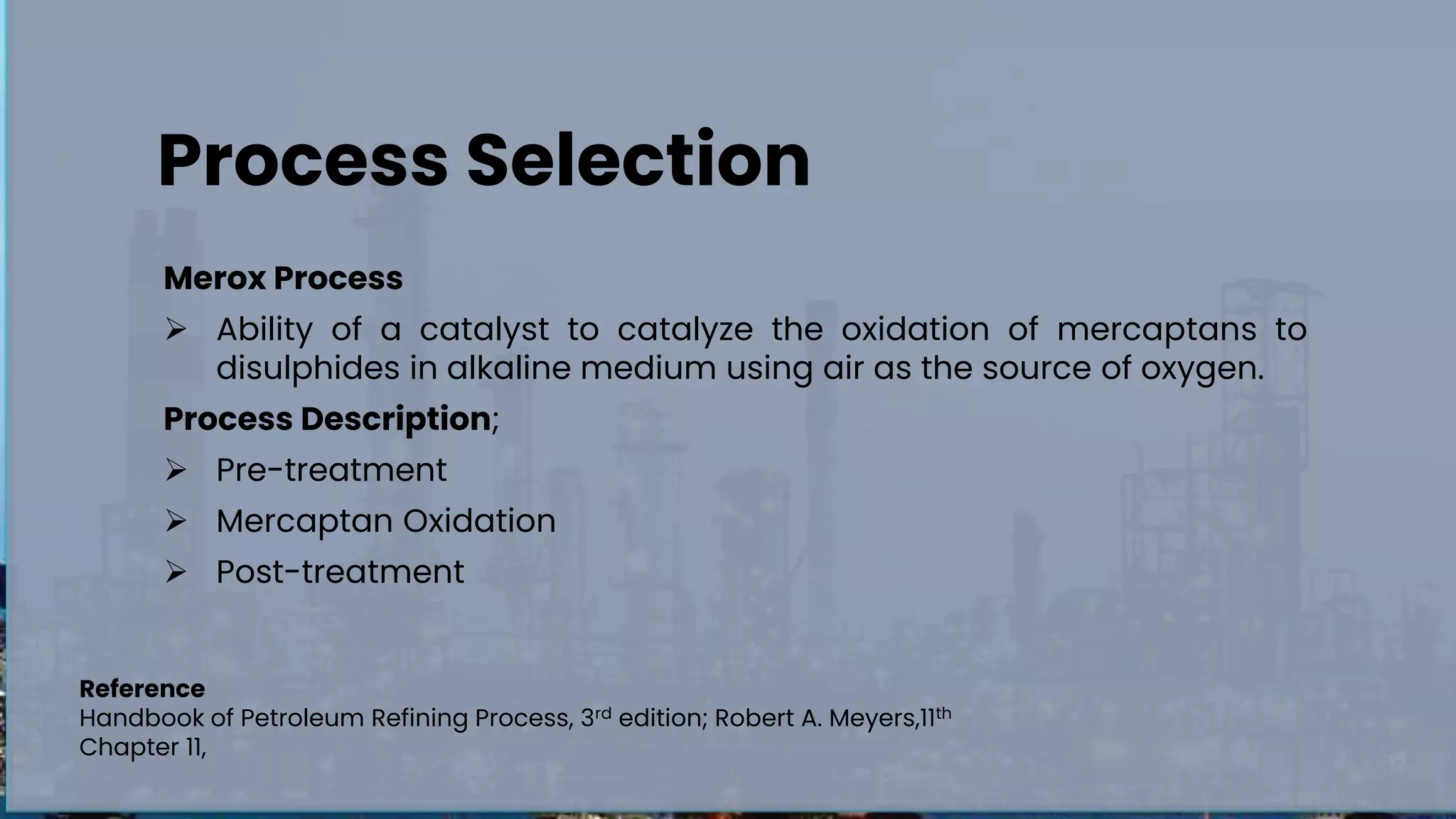 Production of jet fuel through merox process | PPTX