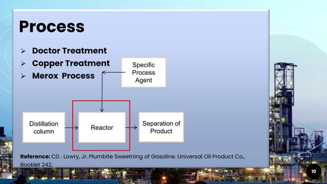 Production of jet fuel through merox process | PPTX