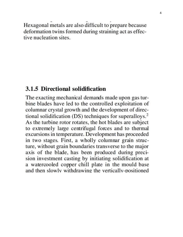 PRODUCTION OF METALLIC SINGLE CRYSTALS AND DS OF SUPER ALLOYS.docx
