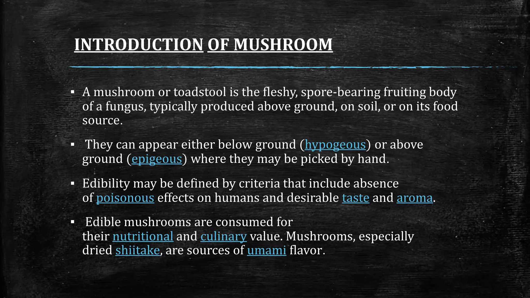 Production of mushroom | PPTX