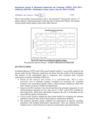Production of nylon 6 fr lever using an injection moulding tool and identification of optimum ...