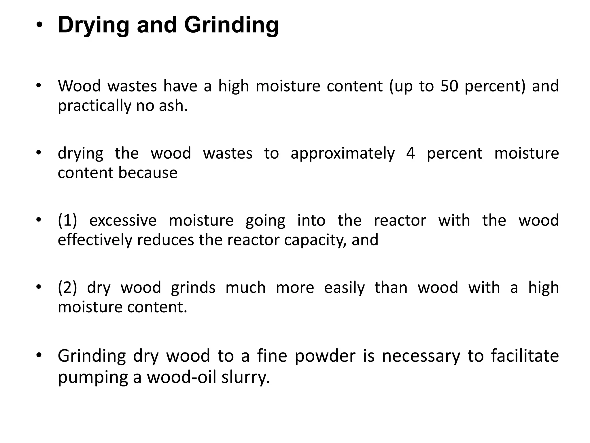 Production of oils and fuels from wood waste.ppt | Woodworking | Arts ...