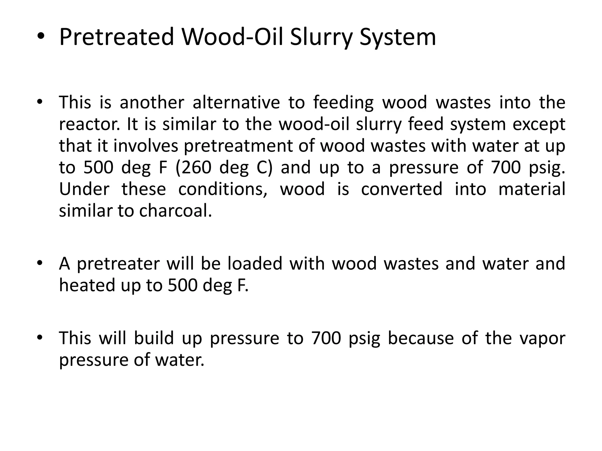 Production of oils and fuels from wood waste.ppt | Woodworking | Arts ...